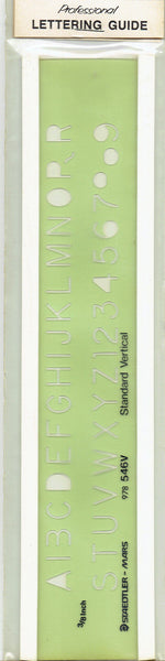 Staedtler-Mars Professional Template 978546V Lettering Guide – Laserbuy